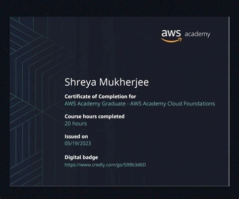 Shreya Mukherjee On Linkedin Aws Cloudfoundations