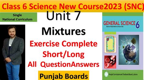 Class6 Science Snc Chapter7 Long Questionclass6 Science Unit7 Exercise