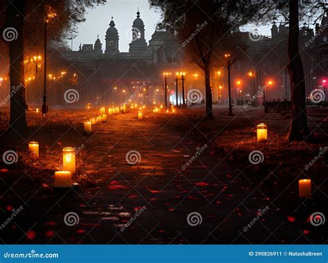 Vibrant Cinematic Uhd K Day Of The Stock Image Image Of Skulls Festivities 290826911
