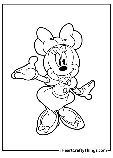 Minnie Mouse Coloring Pages 50 Free Pdf Printables Minnie Mouse Bow