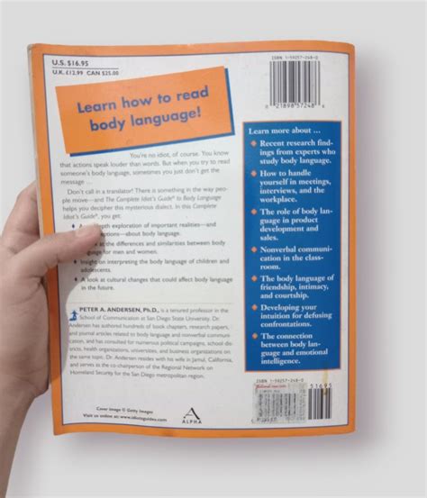 Complete Idiots Guide Body Language Self Help Book Preloved Hobbies