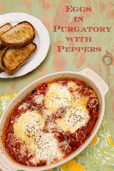 Eggs In Purgatory With Spinach And Peppers Italian Food Forever