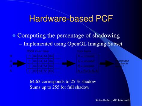 PPT Hardware Accelerated Rendering Of Antialiased Shadows With Shadow Maps PowerPoint