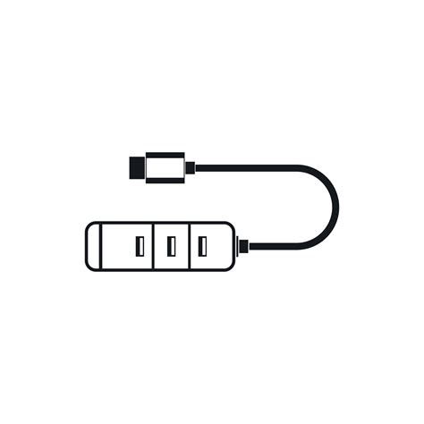 USB Adapter Connectors Icon Simple Style Vector Art At Vecteezy