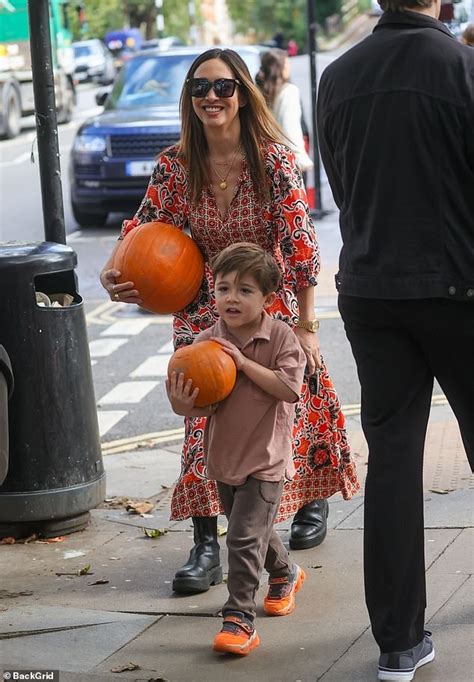 Myleene Klass Gets Into The Halloween Spirit As She Picks Up Pumpkins