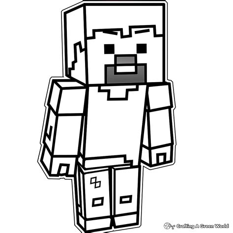 Minecraft Steve Face Coloring Pages How To Draw Steve From Minecraft