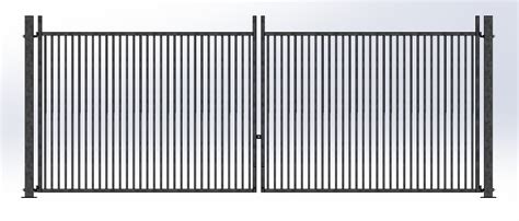 Industrial Gate Simulation Rsolidworks