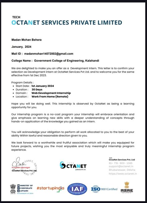 Octanet Madan Mohan Behera