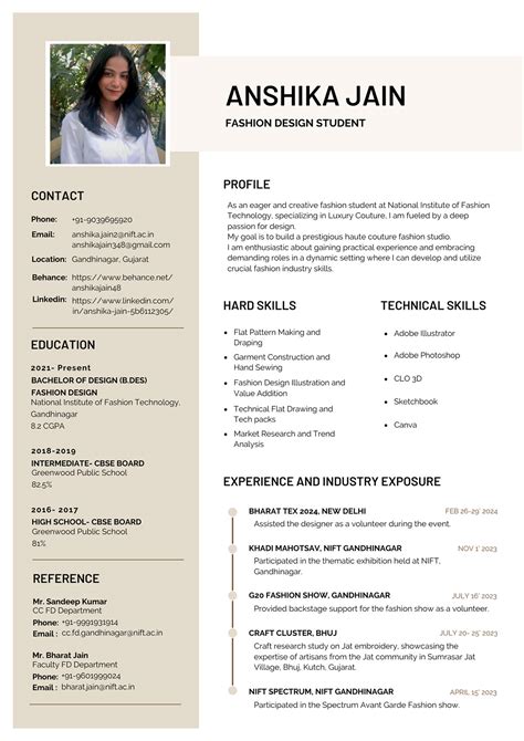 Anshika Jain Cv On Behance Behance