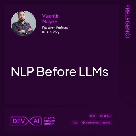 Data Science Summit On Linkedin Local Llms Vod 🌐 🔹nlp Before Llms