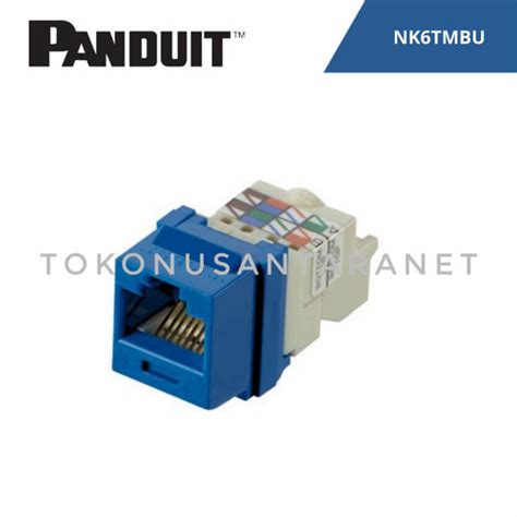 Jual Original Panduit Netkey Jack Modular Cat6 Utp Blue Jakarta Pusat Tokonusantaranet