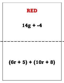 Simplifying Expressions By Adding And Subtracting By K Babe Teacher