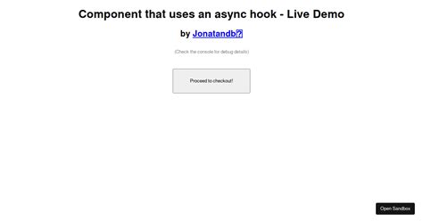 Usecart Async React Custom Hook Codesandbox