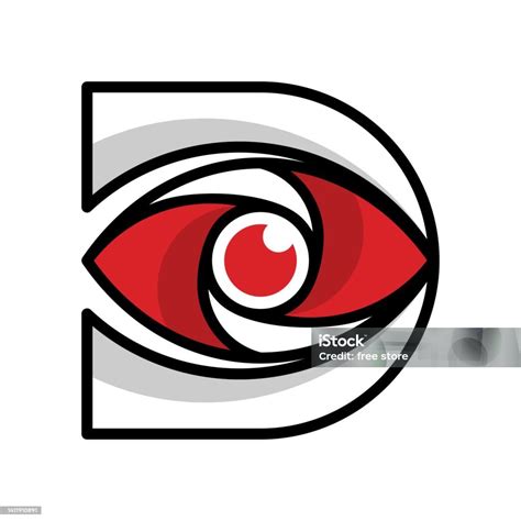 편지 D 아이 비전 로고 디자인 개념에 대한 스톡 벡터 아트 및 기타 이미지 개념 광고 기업 비즈니스 Istock