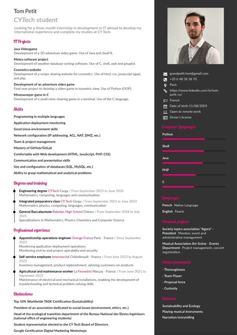 Internship Computerscience Softwaredevelopment Northerneurope