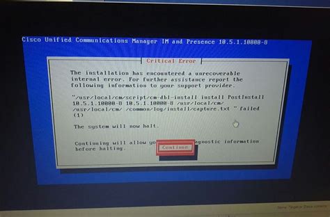 IM P Installation Failure Cisco Community