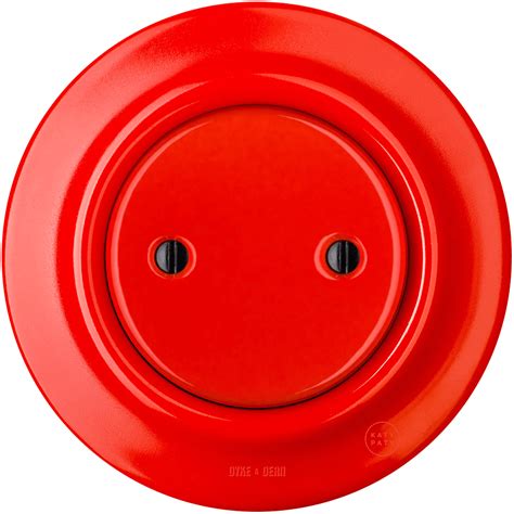 Porcelain Wall End Plug Socket Red Porcelain Wall Sockets Dyke