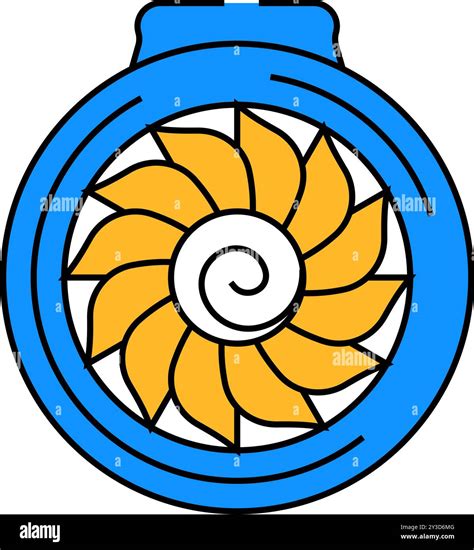 Jet Engine Aeronautical Engineer Icon Color Illustration Stock Vector Image And Art Alamy