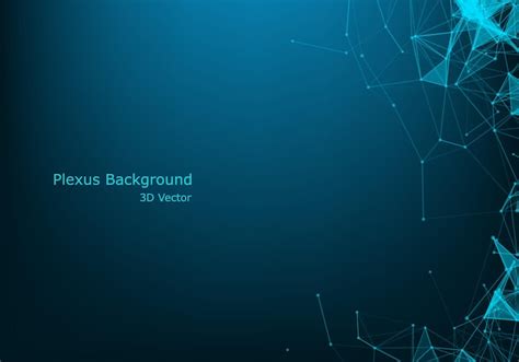 Premium Vector Network Connection Dots And Lines Technology Background Plexus Big Data