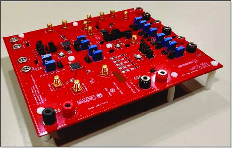 The Main Test Pcb With All Components Soldered Onto It Side View