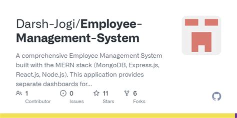 Github Darsh Jogiemployee Management System A Comprehensive Employee Management System Built