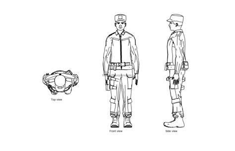 Security Guard Autocad Block Free Cad Floor Plans