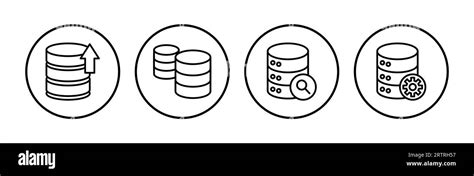 Database Icon Vector Server Icon Storage Stock Vector Image And Art Alamy