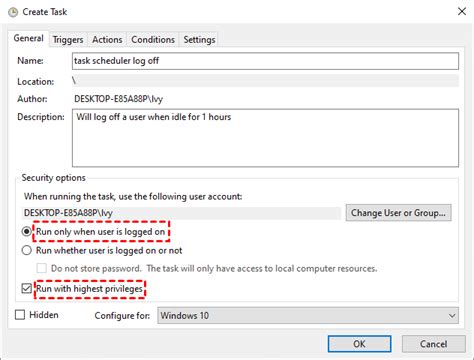 Perform Task Scheduler Log Off User Or Schedule Backup