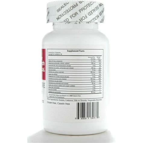 Ecological Formulas Comprehensive Minerals 90 Caps Nutriessential