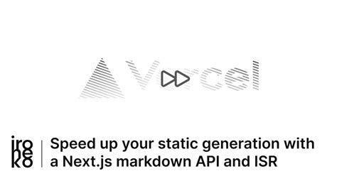 How To Create An Api From Markdown Files With Nextjs Ironeko