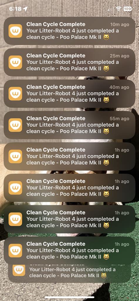 Ghost Notifications Rlitterrobot