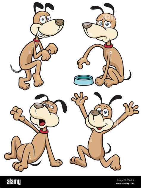 Vector Illustration Of Dog Characters Cartoon Stock Vector Image And Art