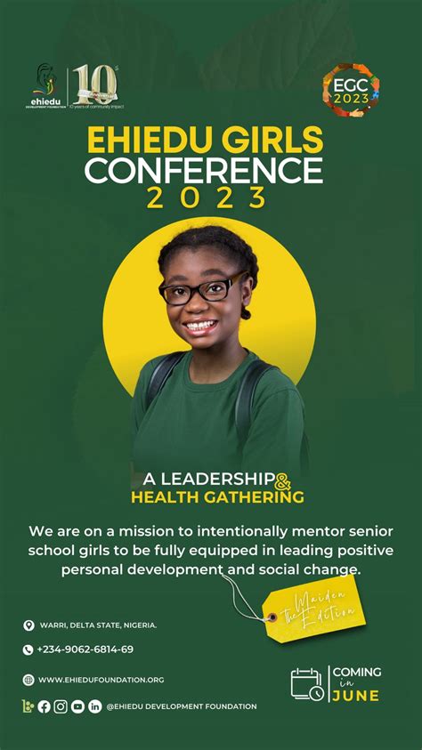 Ehiedu Development Foundation On Linkedin Edf Ehieduans Egc Egc2023 Development Girls