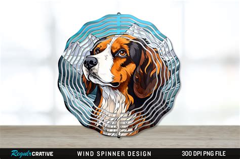 Snow Bunting Hipster Wind Spinner Design Graphic By Regulrcrative · Creative Fabrica