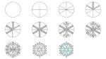 How To Draw A SnowFlake Step By Step Hand Of Art