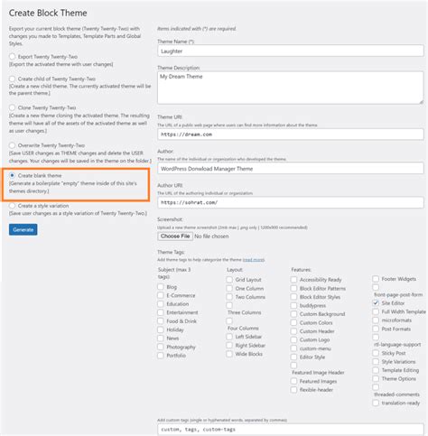 Create A Block Theme For Wordpress Wp Download Manager
