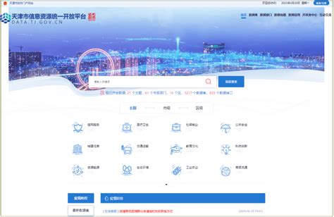 开放数据观 数读天津市信息资源统一开放平台（一）程序社会治理