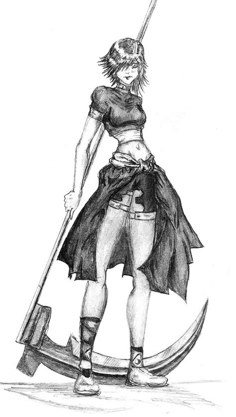 Old Draw Scythe Girl By RainMaKer On DeviantArt