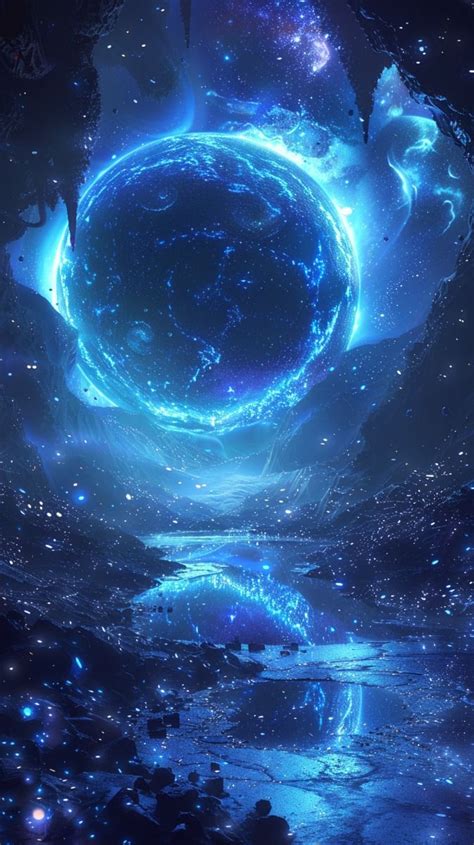Cool Wallpaper Hd 4k Blue Universe Wallpaper Blue Portal Wallpaper 4k
