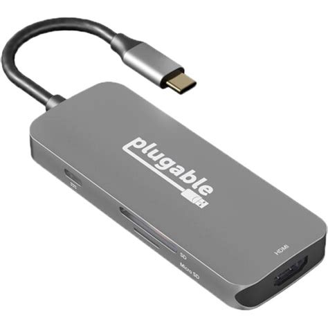 Plugable 7 In 1 USB C Hub USBC 7IN1 B H Photo Video