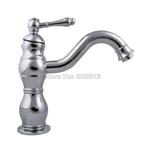 Modern Polished Chrome Swivel Spout Basin Faucet Single Handle Bathroom Mixer Tap Deck Mounted