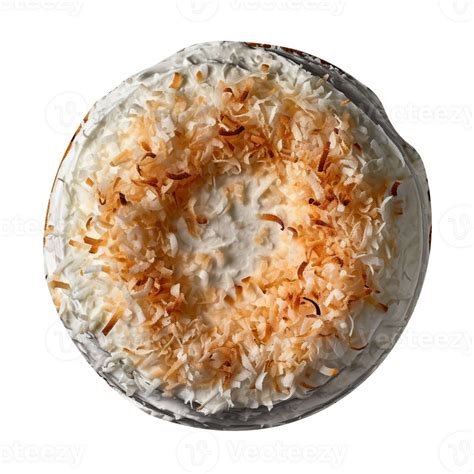 Delicious Coconut Cream Cake On Png Background 27144042 Png