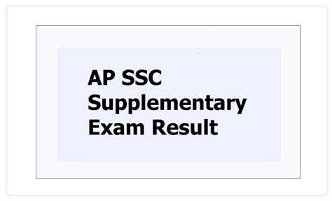 AP SSC Supplementary Exam Result 2025 At Bse Ap Gov In 10th Supply Results