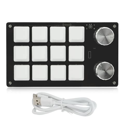 Teclado Mecánico Macro Teclado Programable De 12 Teclas Para Laboratorio Para Juegos Ylshrf