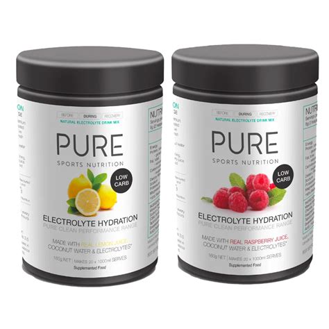 Pure Sports Nutrition Electrolyte Hydration Low Carb 160g Tub Shopee