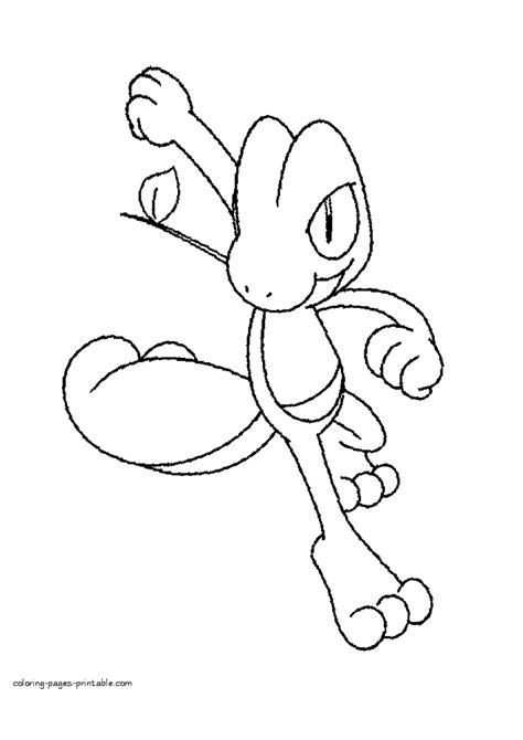 Free Printable Treecko Pokemon Coloring Page Free Printable Coloring Porn Sex Picture