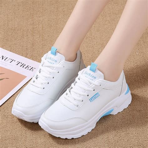 Vrouwen Mode Witte Sneakers Lente Platform Chunky Vicedeal