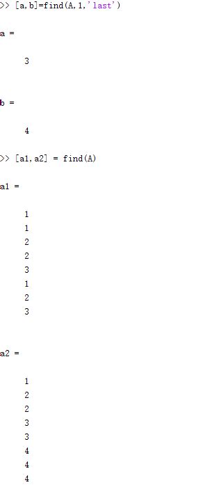 Matlab中find函数用法find函数两个条件 Csdn博客