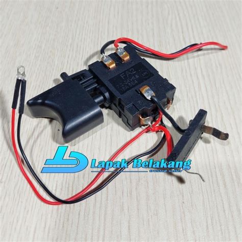 Jual Saklar Mesin Bor Baterai Dc Cordless V Switch Saklar Trigger Impact Baterai Shopee
