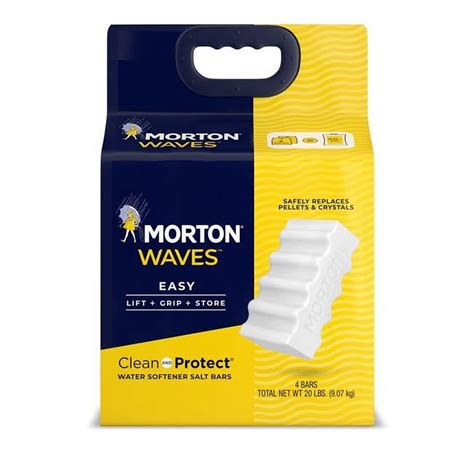 Morton Waves Clean And Protect 20 Lbs Water Softener Salt Bar With